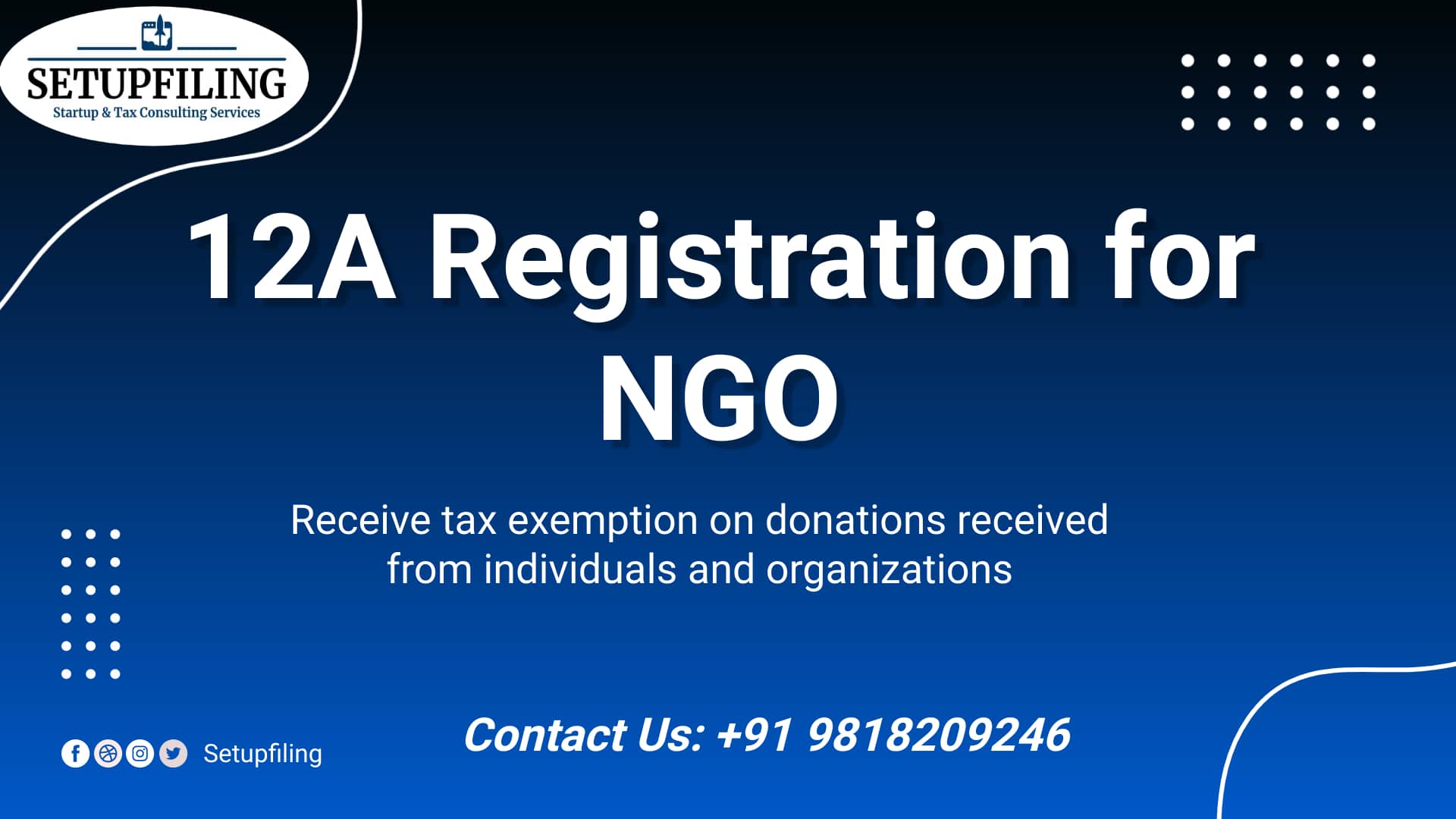12A Registration: Boost Your NGO's Fundraising & Tax Benefit